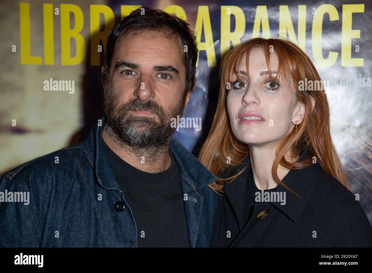 Paris, France on September 21, 2022. Gregory Montel and Lolita Chammah ...