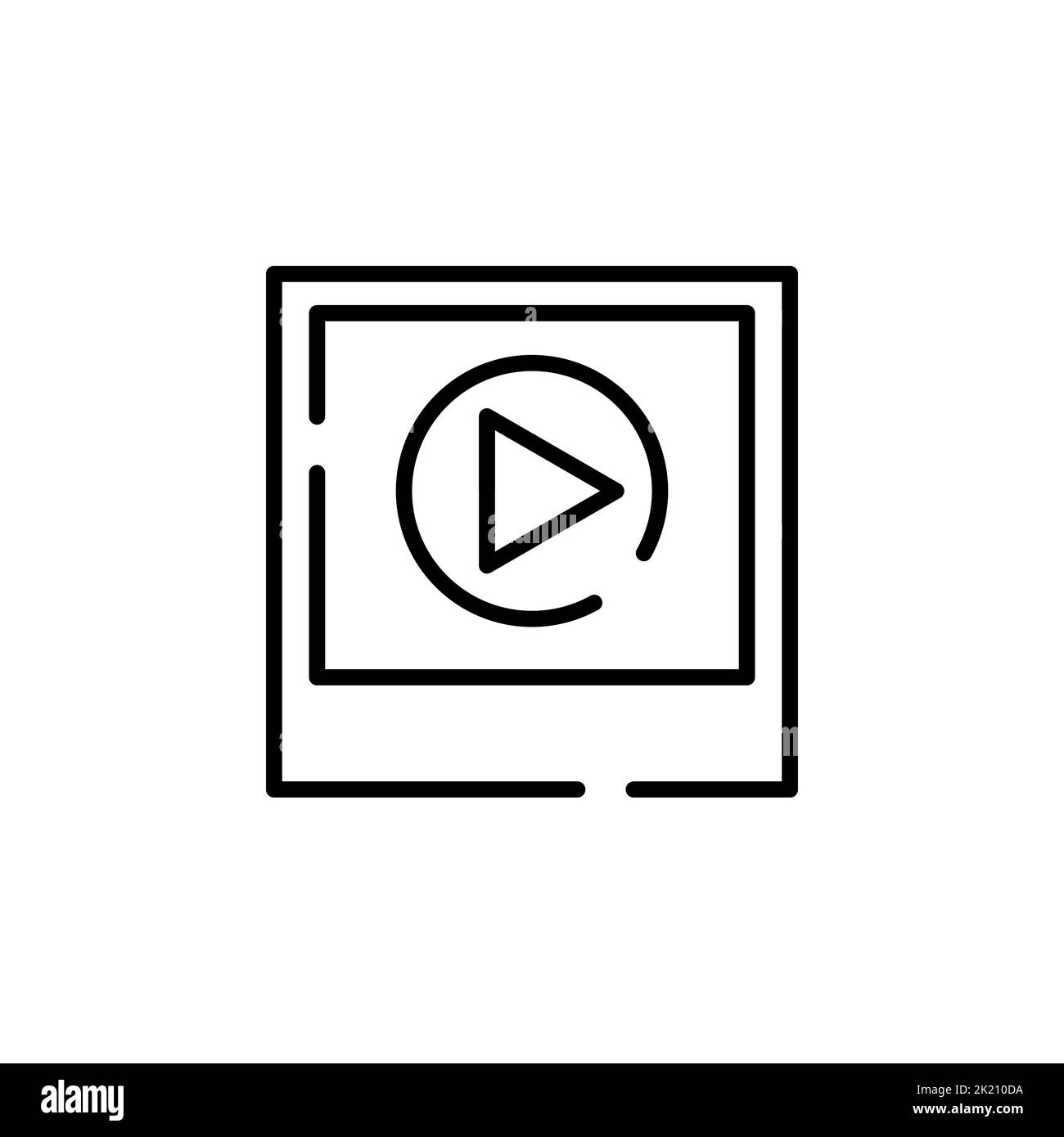 Video, Play, Film, Player, Movie icon design concept Stock Vector Image ...