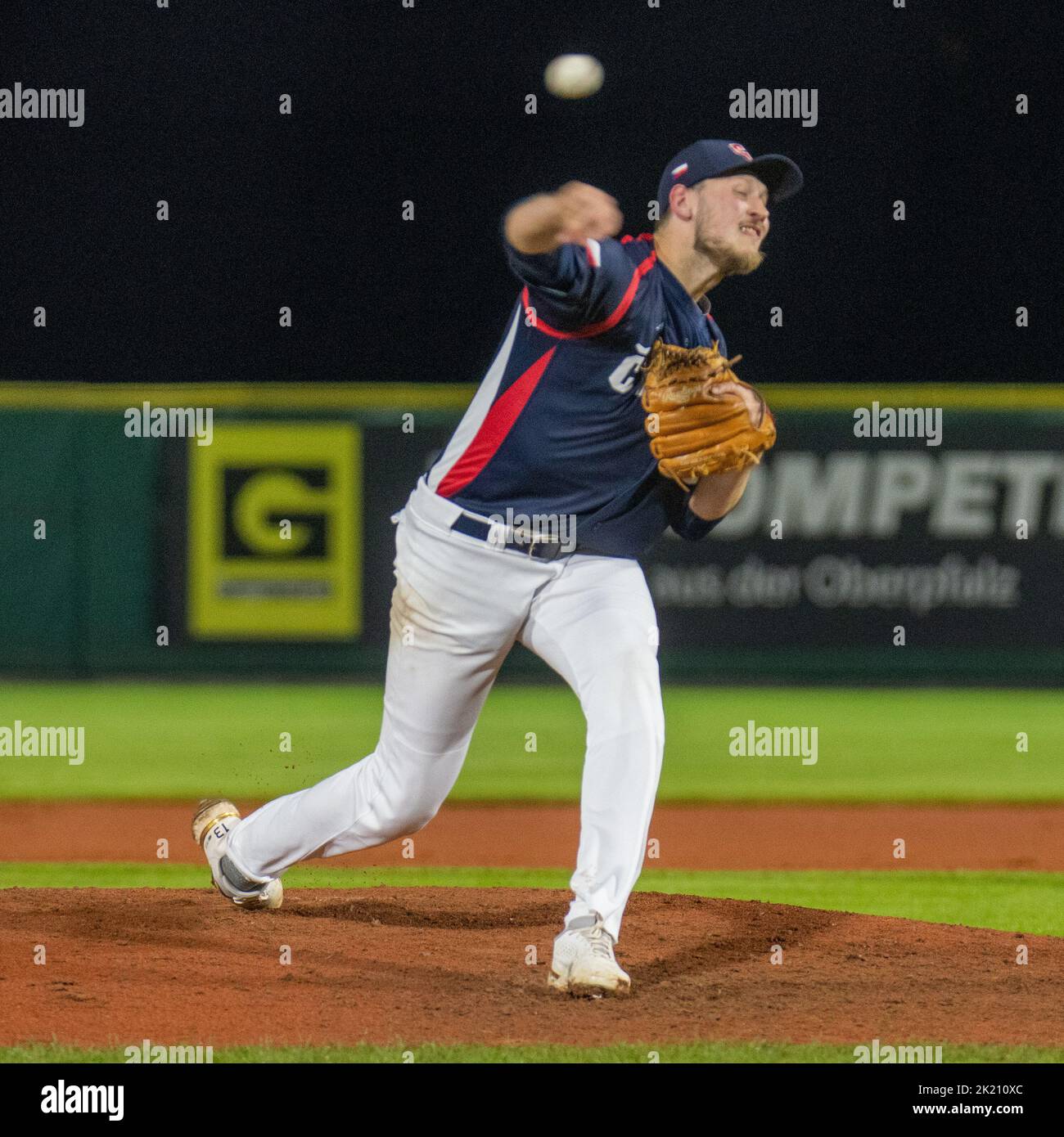 Regensburg, Bavaria, Germany. 21st Sep, 2022. Czech pitcher MAREK ...
