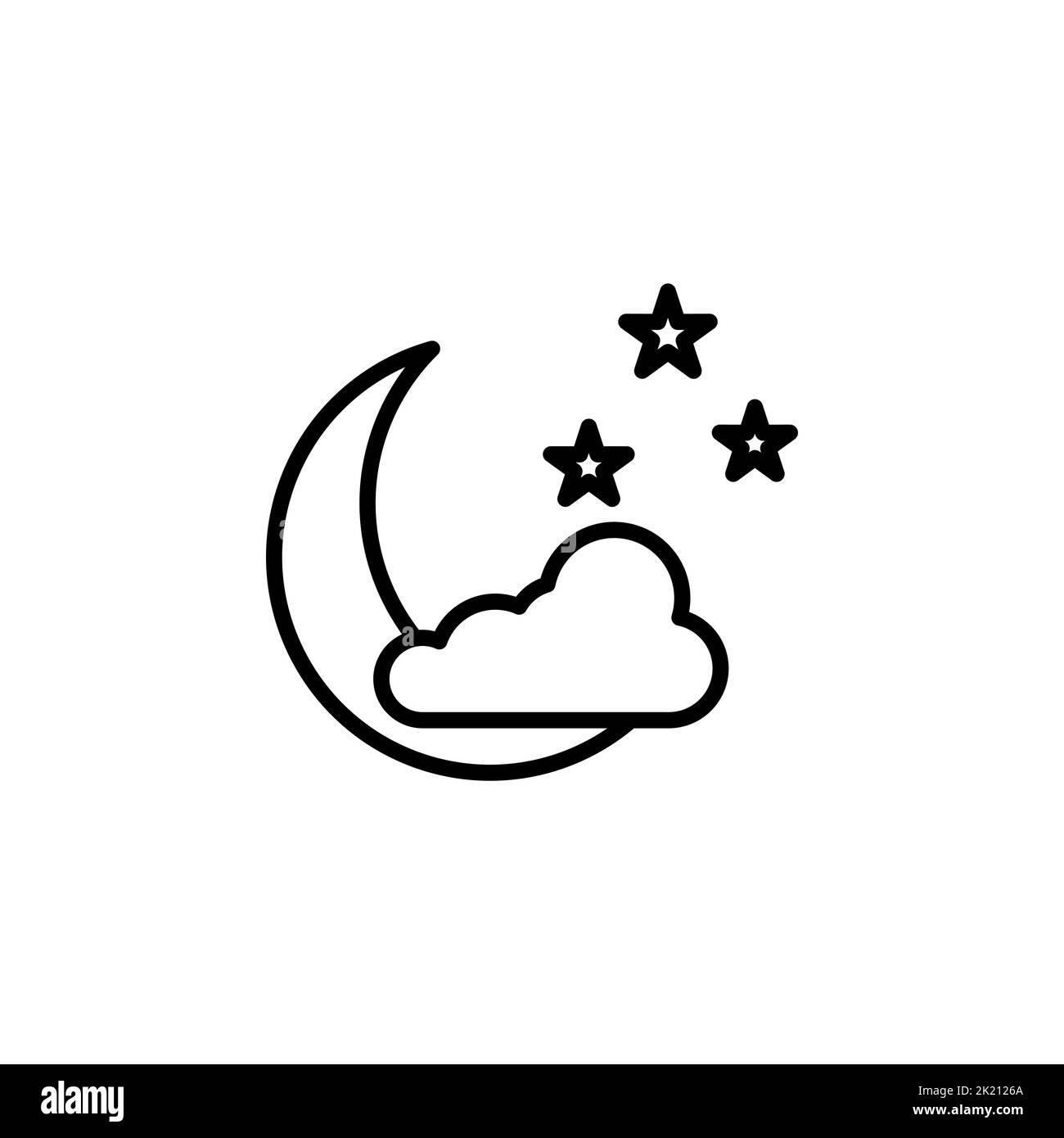 Night sky outline Black and White Stock Photos & Images - Alamy