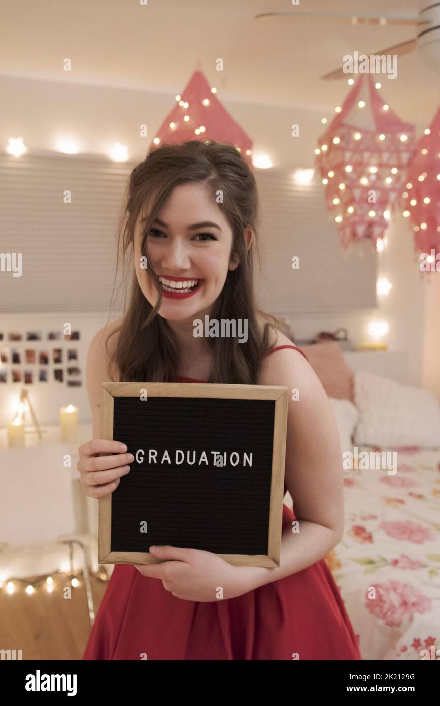 Girl holding sign hi-res stock photography and images - Alamy