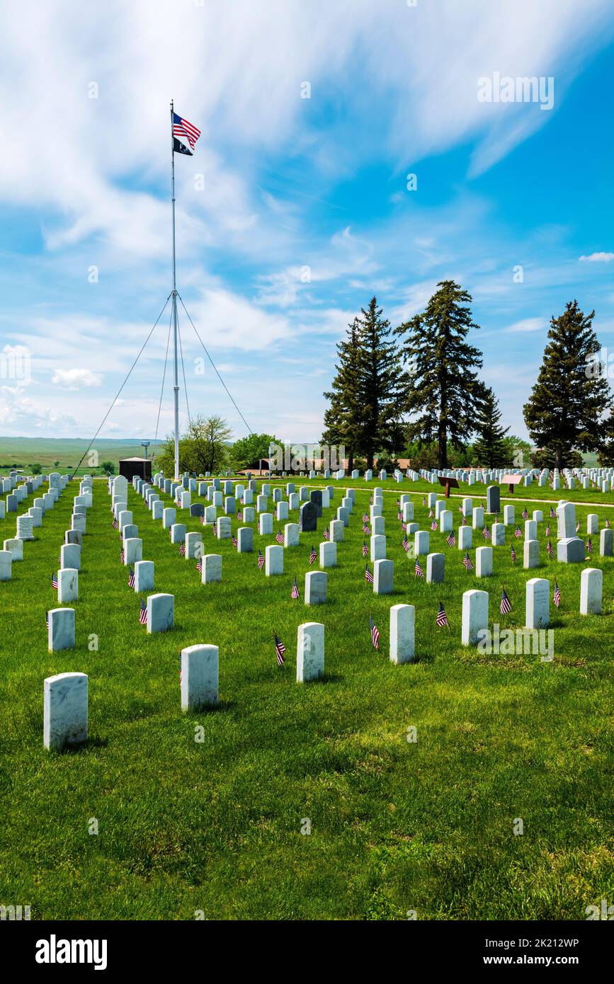 Custer National Cemetery; Little Bighorn Battlefield National Monument ...