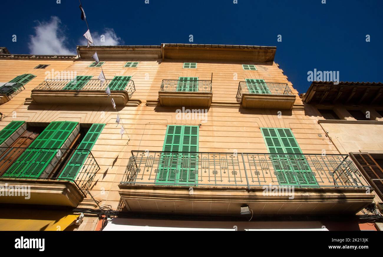 Manacor, Palma de Mallorca - Spain - September 15, 2022. Spanish city ...