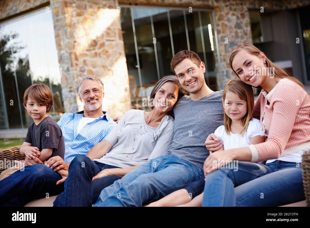 Everyday spent with my family is a special one. A portrait of a happy ...