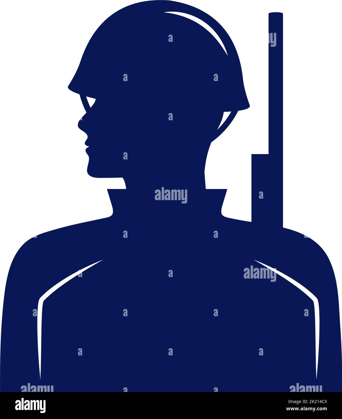 Blue helmet soldier Cut Out Stock Images & Pictures - Alamy