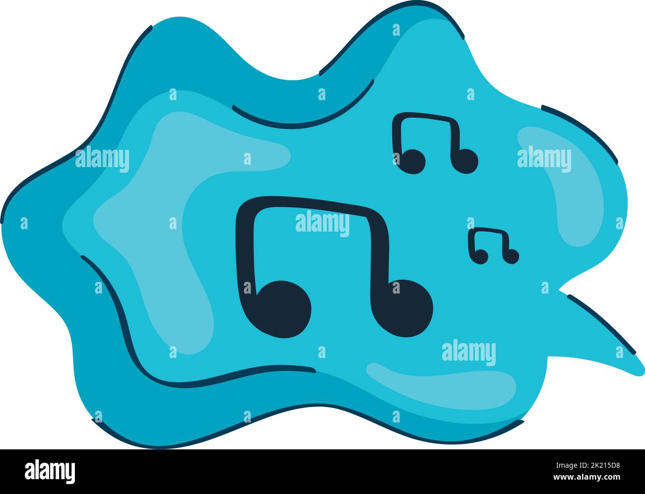 speech bubble with music notes Stock Vector Image & Art - Alamy