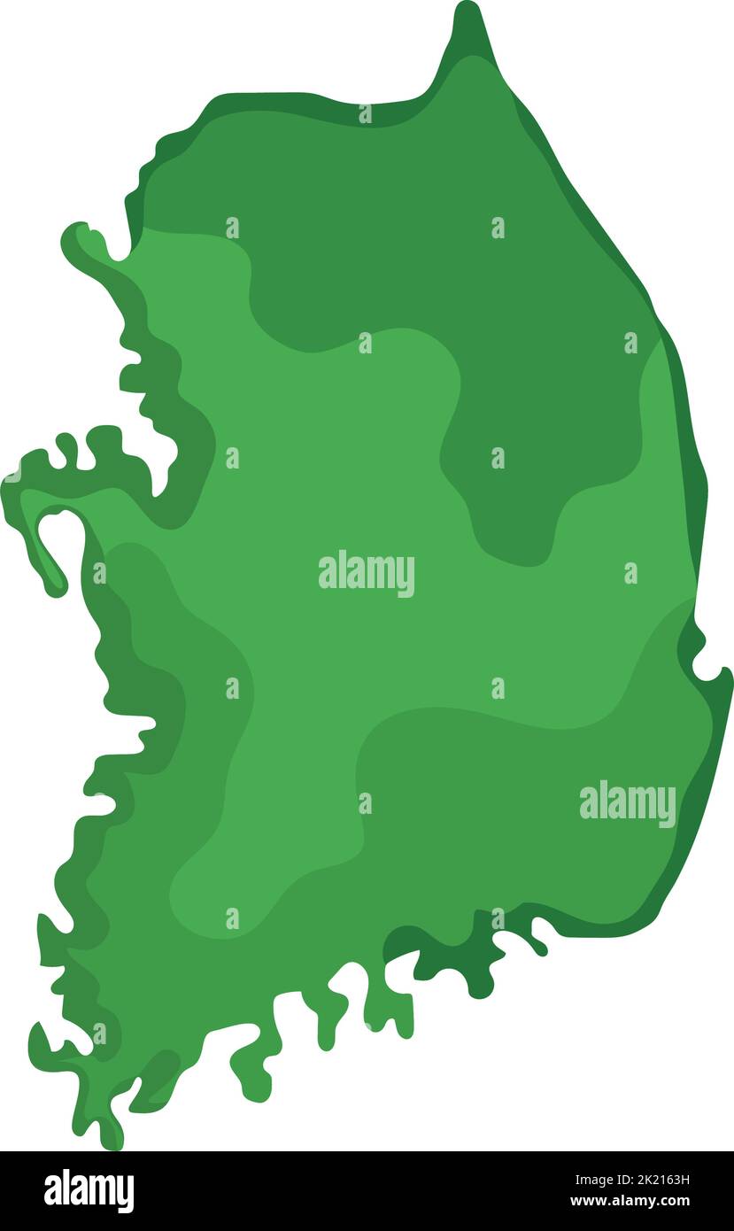 korea country map Stock Vector Image & Art - Alamy