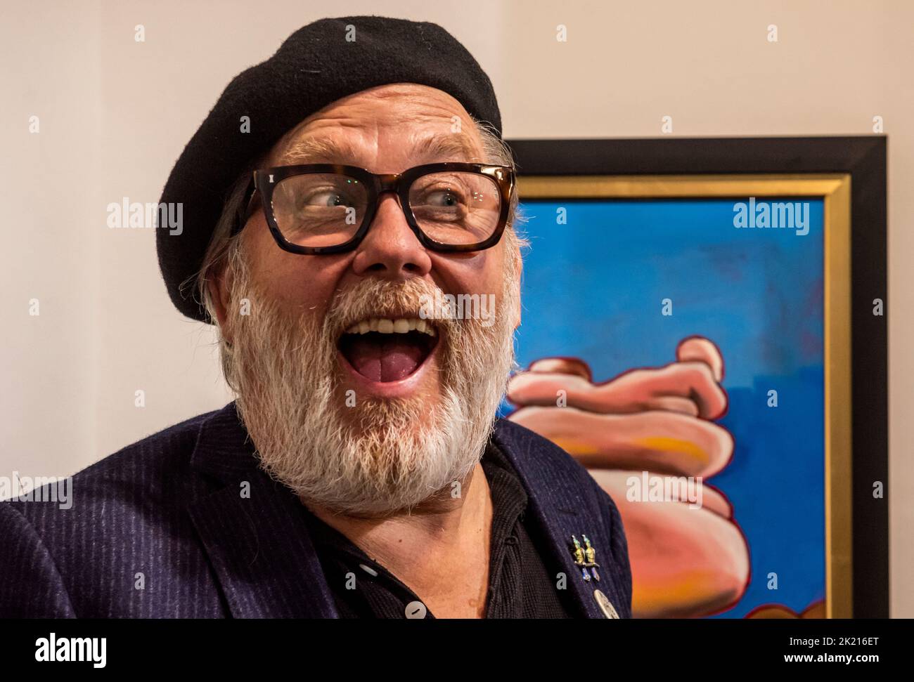 Harrogate, 21th September 2022. Jim Moir, aka Vic Reeves, posing with ...