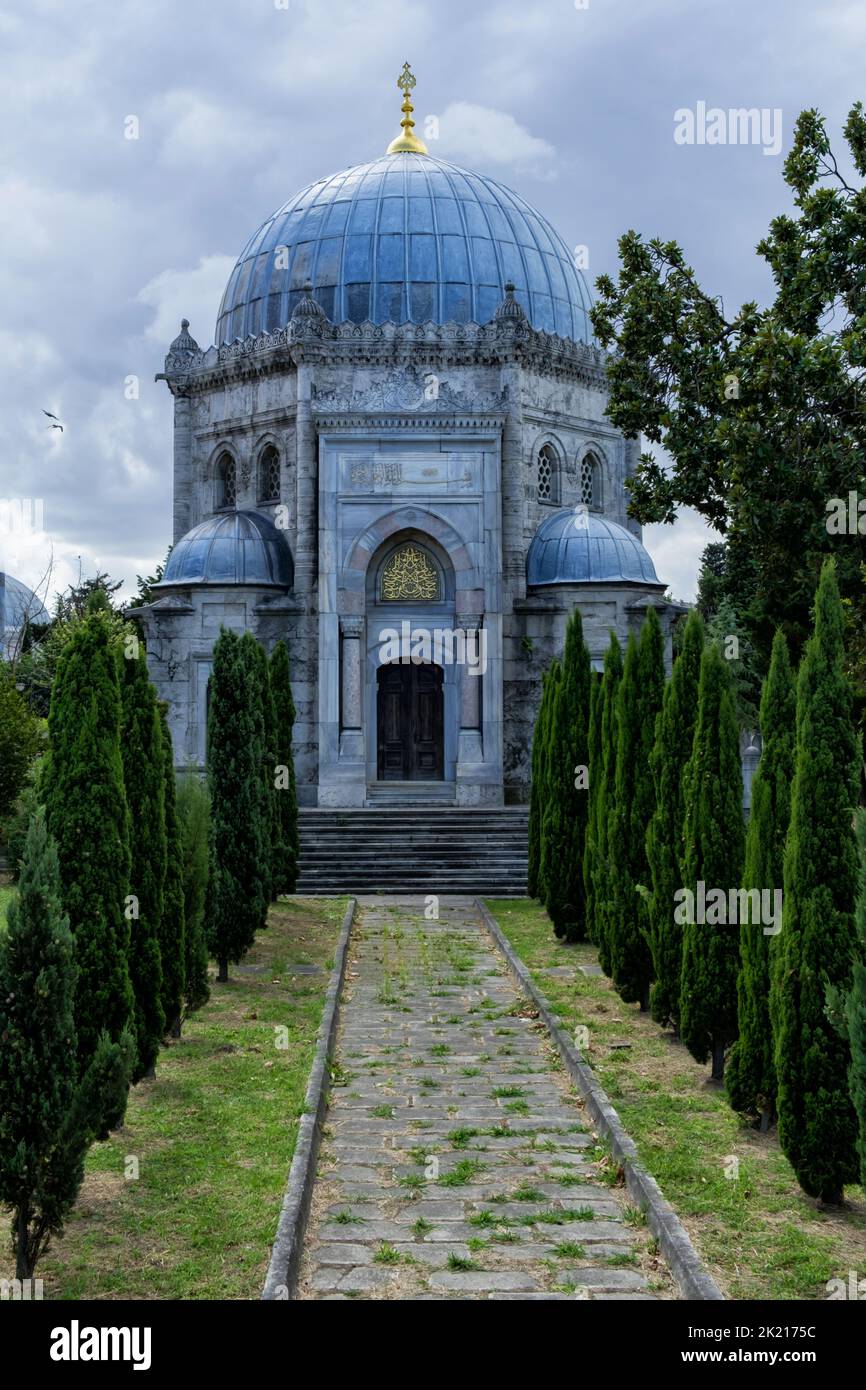 Istanbul, Turkey-September 6,2021: The tomb of Sultan fifth Mehmed ...