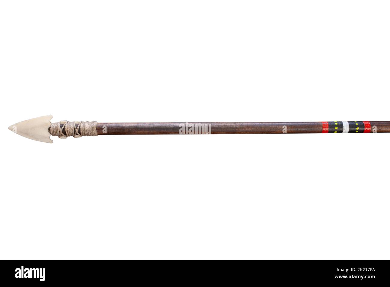 Traditional target american indians arrow with arrowhead made of bone ...