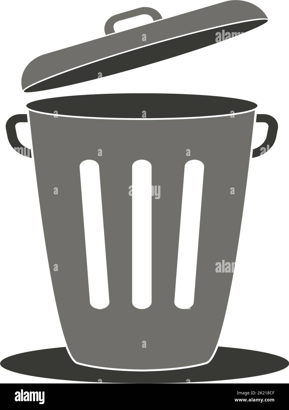 trash can icon vector logo design illustration Stock Vector Image & Art ...