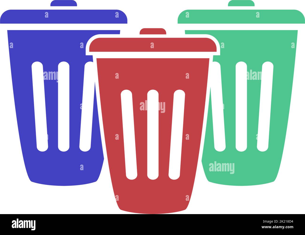 trash can icon vector logo design illustration Stock Vector Image & Art ...