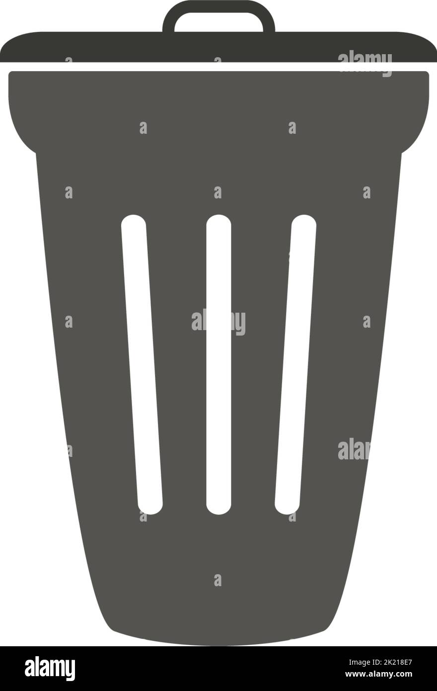trash can icon vector logo design illustration Stock Vector Image & Art ...