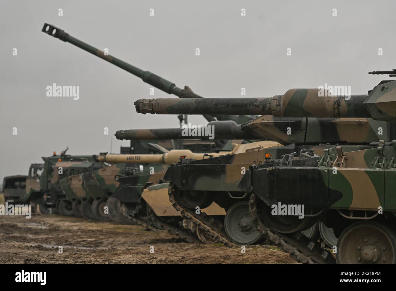 NOWA DEBA, POLAND. 21 September 2022. Soldiers from Poland, the USA and ...