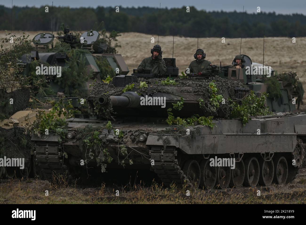 NOWA DEBA, POLAND. 21 September 2022. Soldiers from Poland, the USA and ...