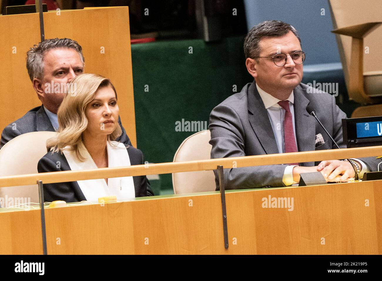 New York, NY - September 21, 2022: First Lady of Ukraine Olena Zelenska ...