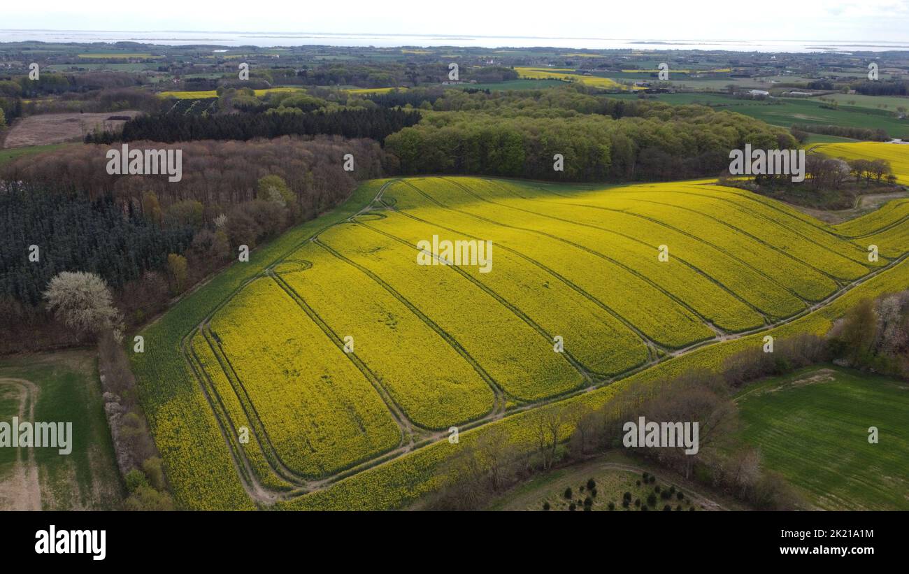 An aerial view to farm lands Stock Photo - Alamy