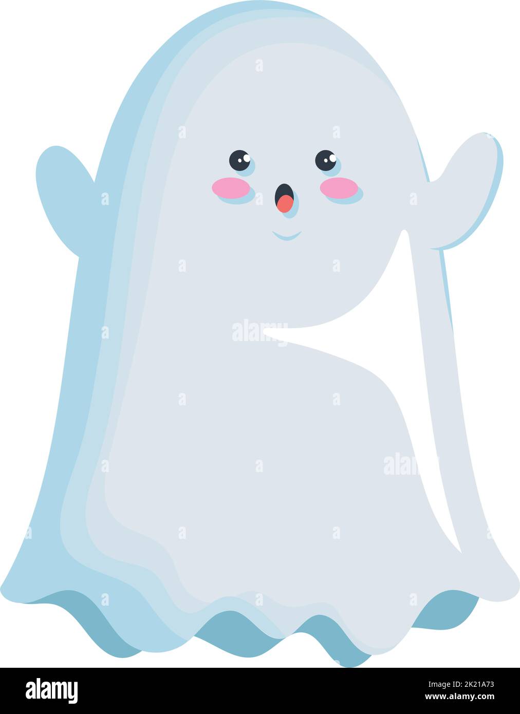 cute ghost celebrating halloween Stock Vector Image & Art - Alamy