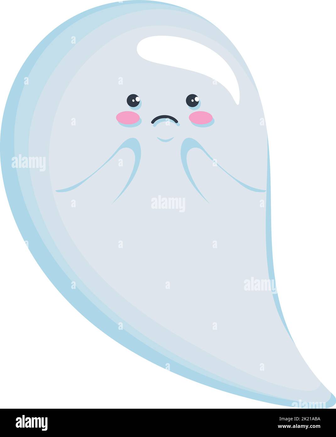 cute ghost crying halloween Stock Vector Image & Art - Alamy