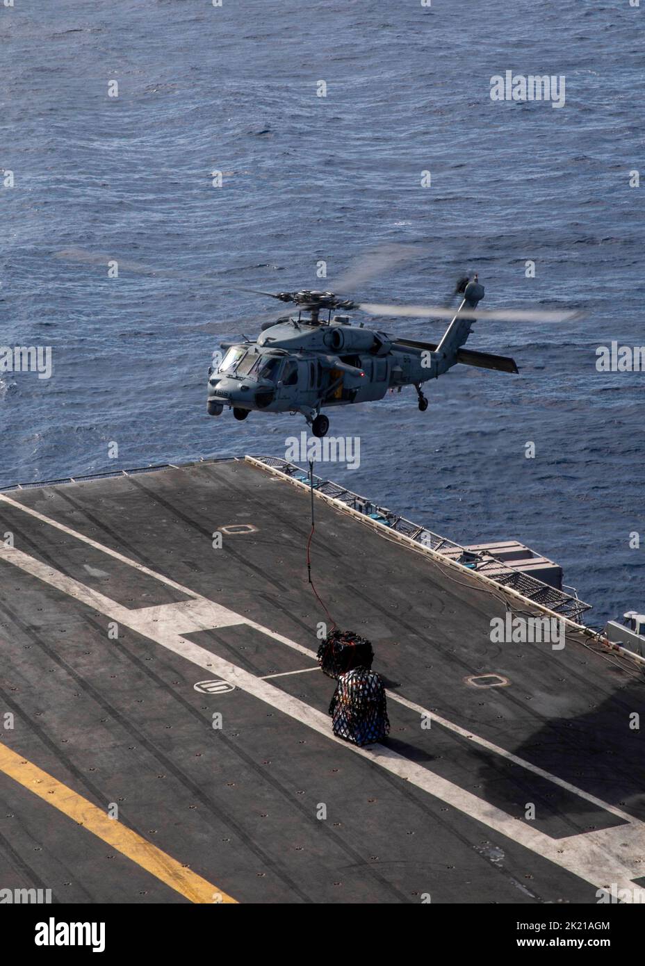 220920-N-EL850-1263 ADRIATIC SEA (Sept. 20 2022) An MH-60S Nighthawk ...