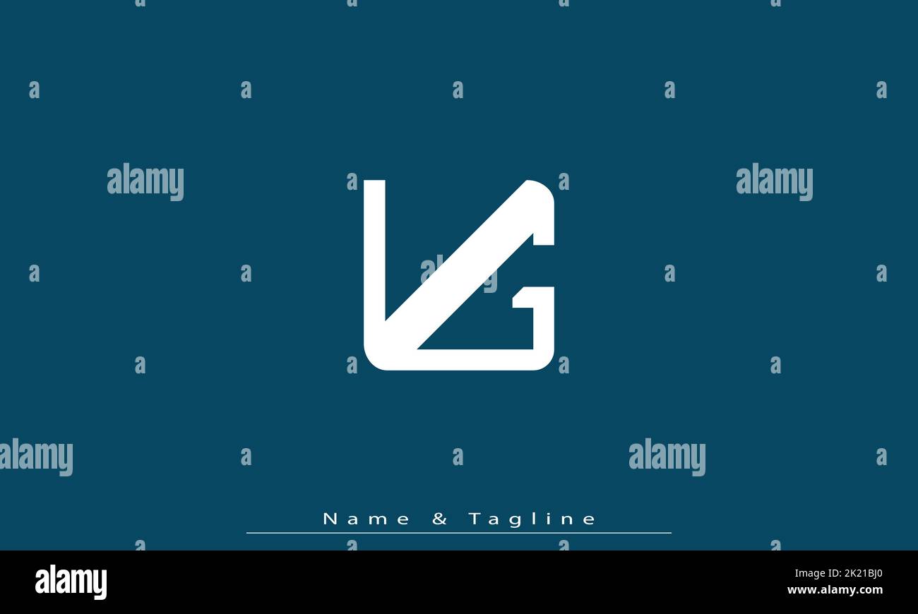 Alphabet letters Initials Monogram logo LG , GL Stock Vector Image ...