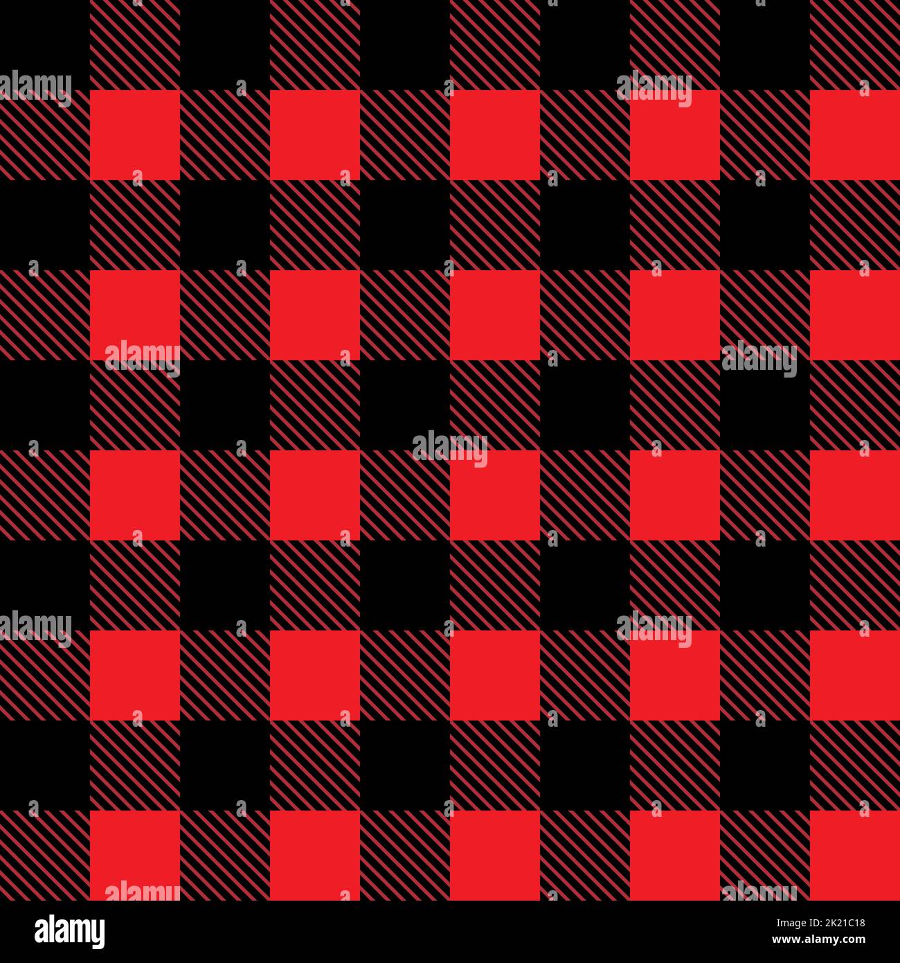 check red. Lumberjack plaid seamless pattern. Red and Black squares ...