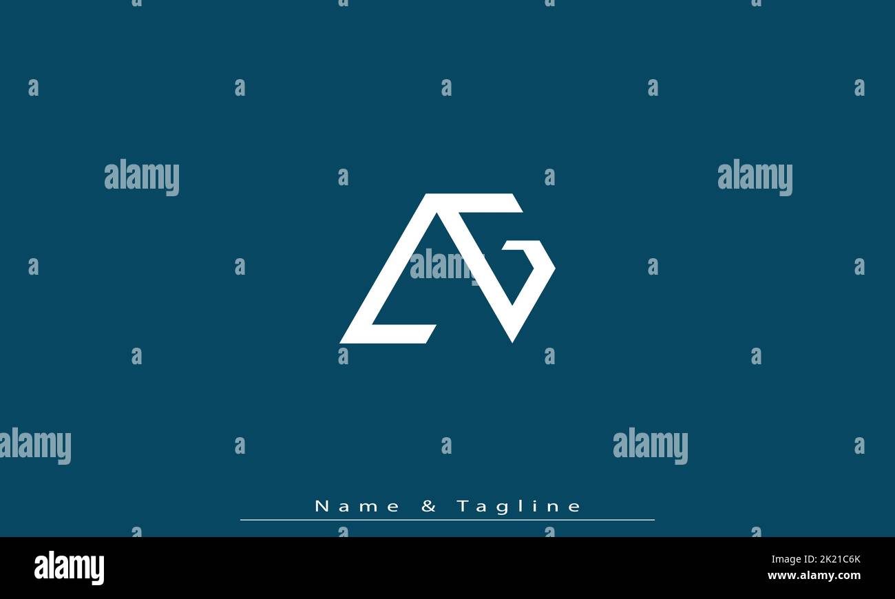 Alphabet letters Initials Monogram logo LG , GL Stock Vector Image ...