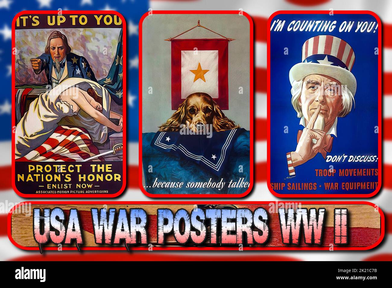 U.S. Posters Printed During World War II Stock Photo - Alamy