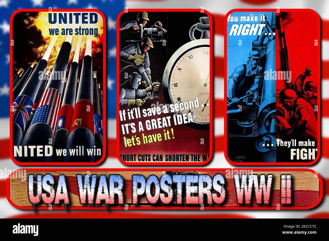 U.S. Posters Printed During World War II Stock Photo - Alamy