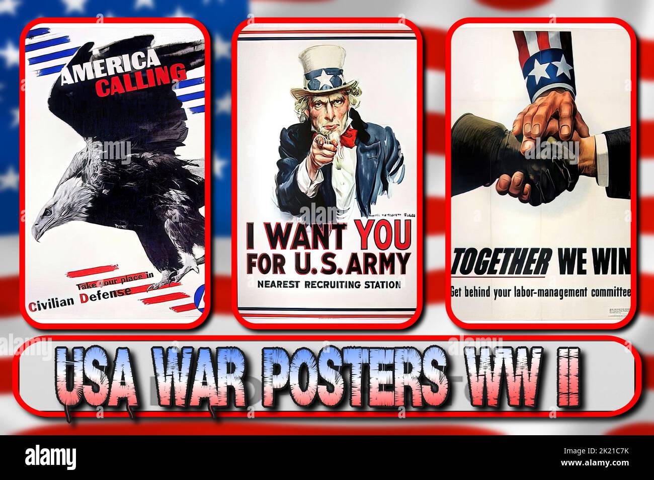 U.S. Posters Printed During World War II Stock Photo - Alamy