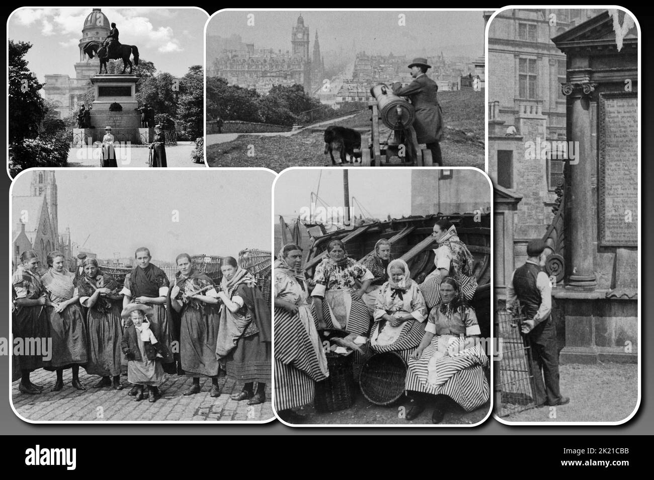 The city of Edinburgh in the late 1800s and early 1900s Stock Photo - Alamy