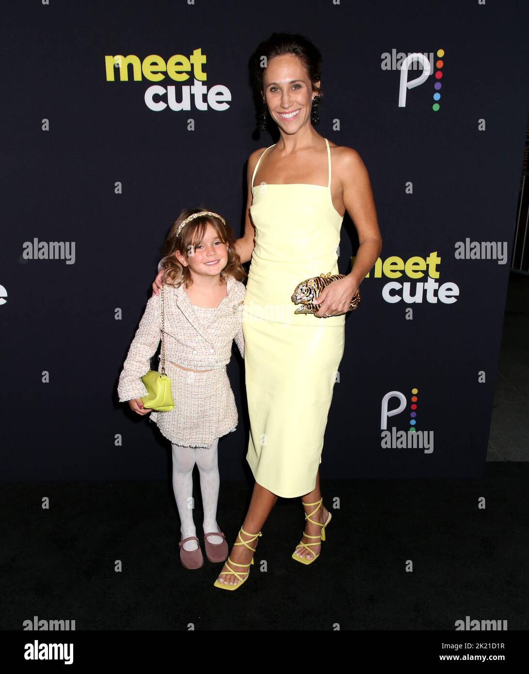 Michelle Fine and Mia Matysiak attending Peacock's 'Meet Cute' Premiere ...