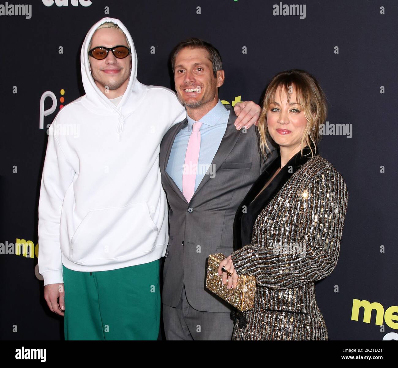 Pete Davidson, Alex Lehmann and Kaley Cuoco attending Peacock's 'Meet ...