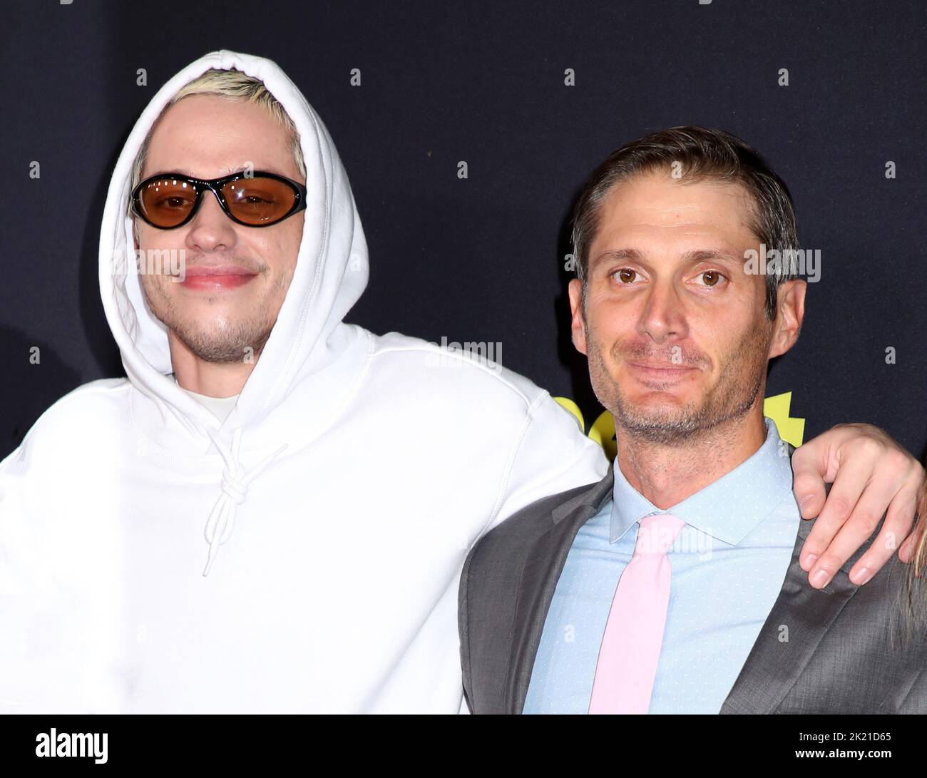 Pete Davidson and Alex Lehmann attending Peacock's 'Meet Cute' Premiere ...