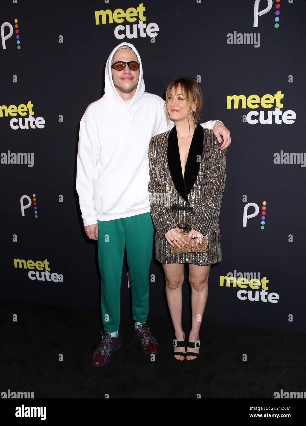 Pete Davidson and Kaley Cuoco attending Peacock's 'Meet Cute' Premiere ...
