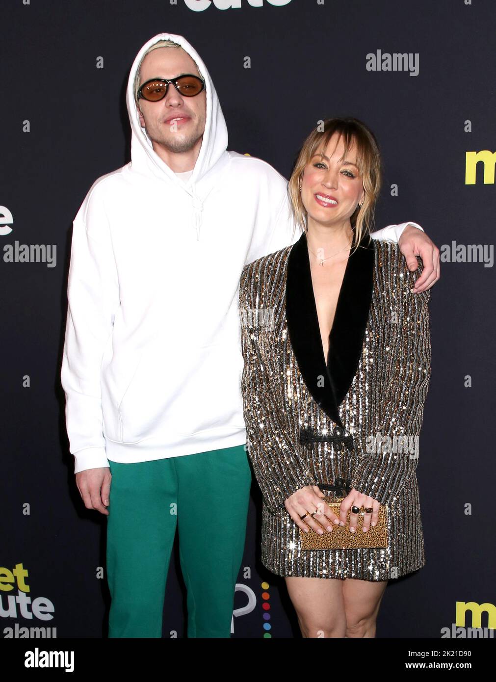 Pete Davidson and Kaley Cuoco attending Peacock's 'Meet Cute' Premiere ...