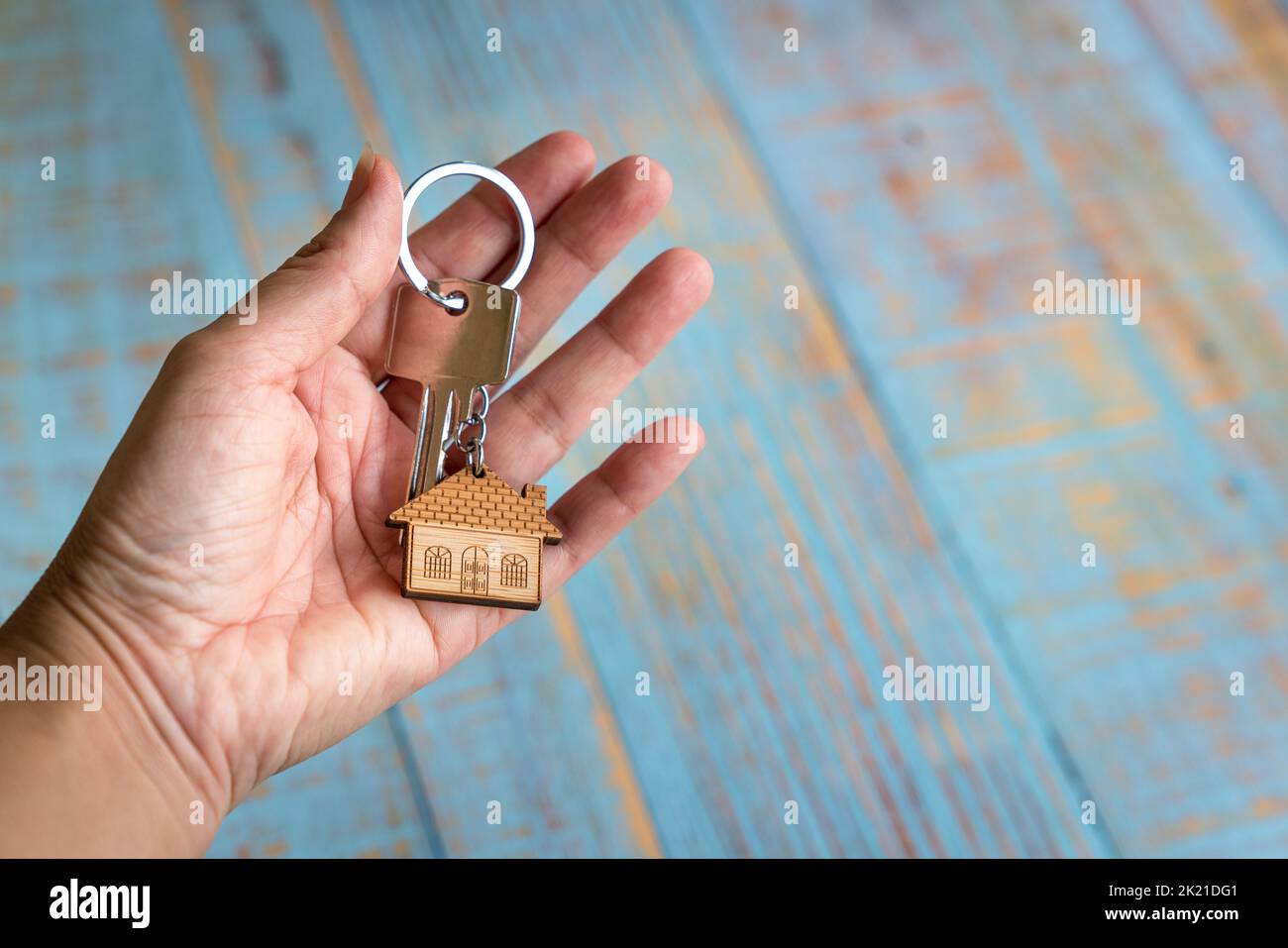 Woman door safety chain hi-res stock photography and images - Alamy