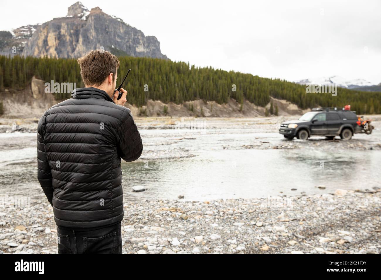 Man watching stream of water hi-res stock photography and images - Alamy