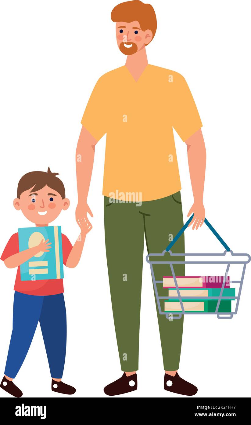 Buying school supplies Cut Out Stock Images & Pictures - Alamy