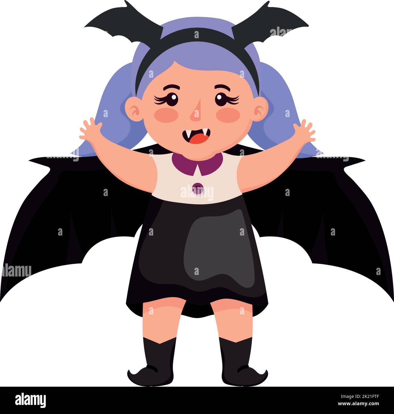 girl with bat costume Stock Vector Image & Art - Alamy