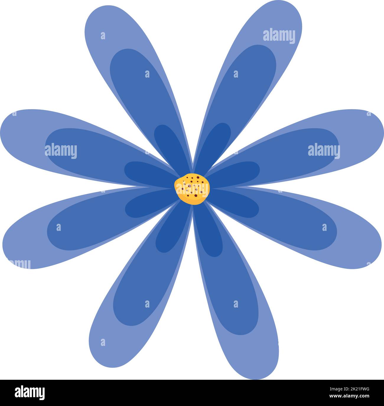 blue flower garden Stock Vector Image & Art - Alamy