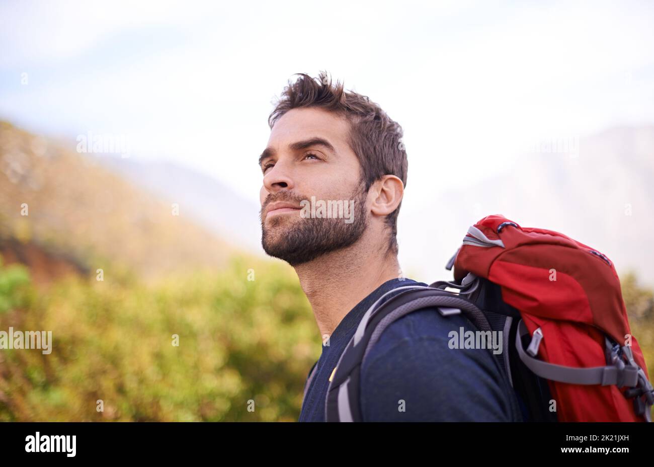 Nothing like the feeling of fresh air on your face. a young man ...