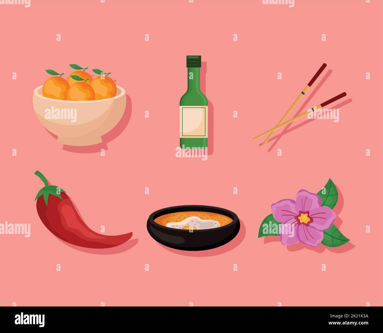 traditional korean culture icons Stock Vector Image & Art - Alamy