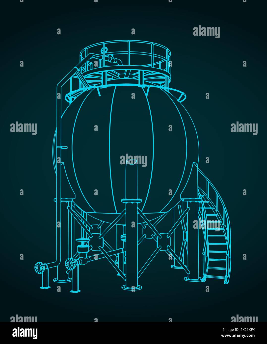 Spherical storage tank hi-res stock photography and images - Alamy