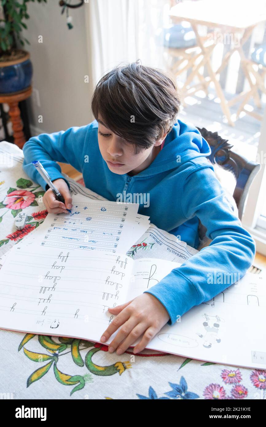 Routine homework hi-res stock photography and images - Alamy