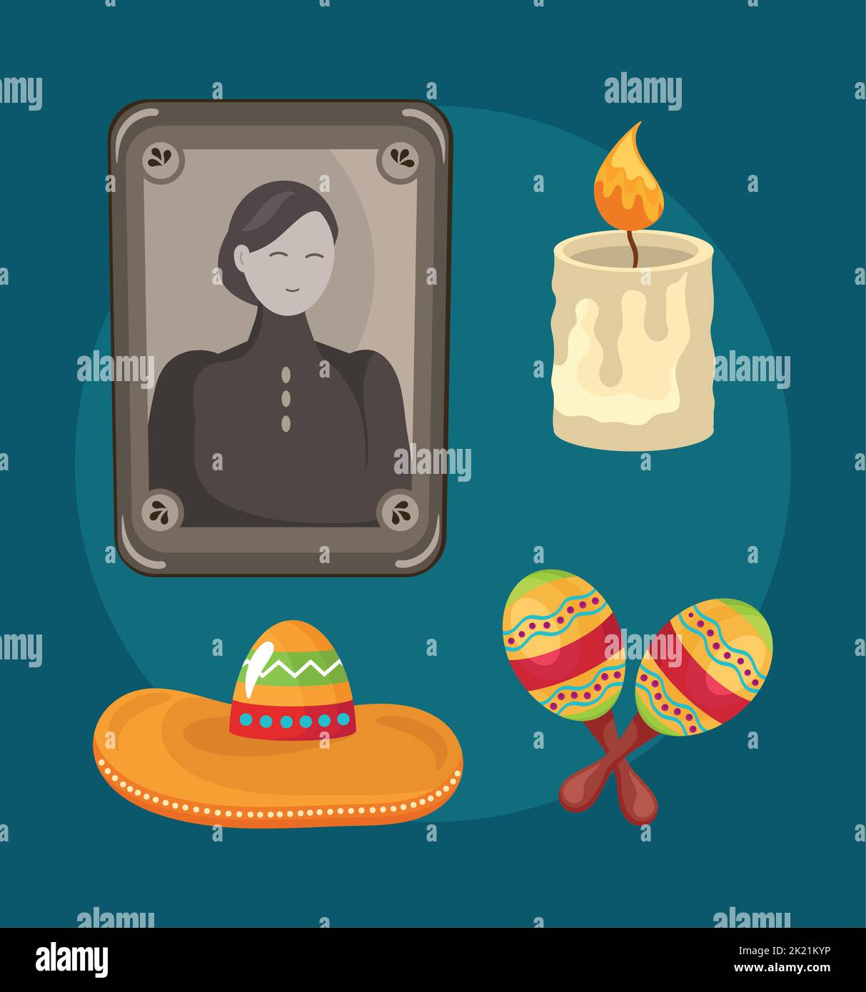 day of dead icons Stock Vector Image & Art - Alamy