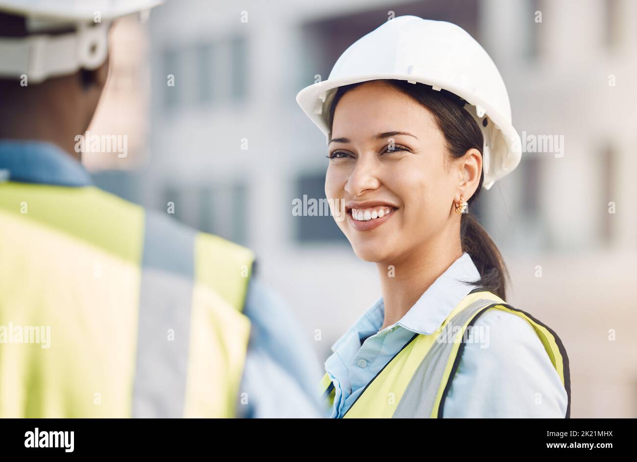 Construction worker woman hi-res stock photography and images - Alamy