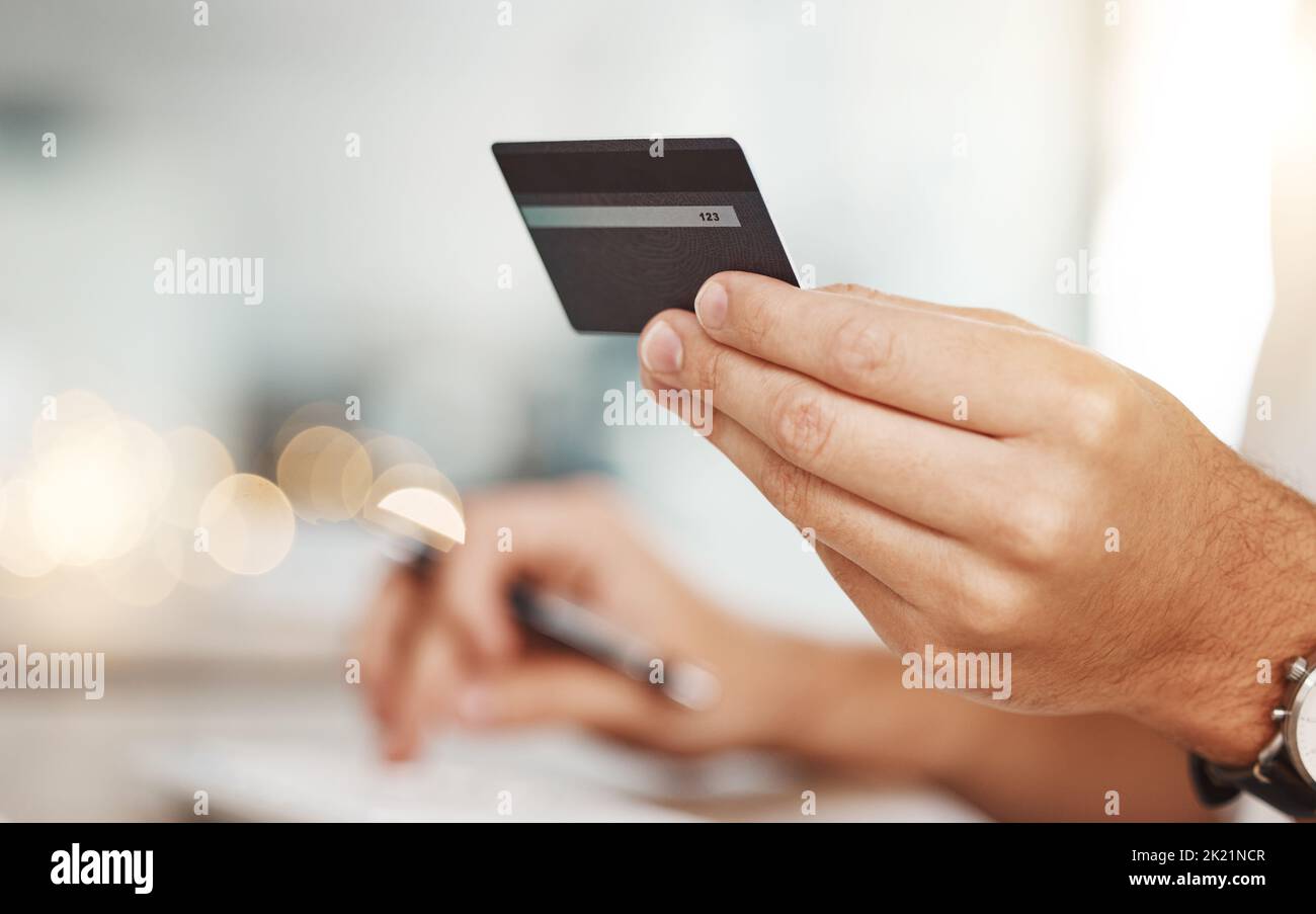 Debit card information hi-res stock photography and images - Alamy