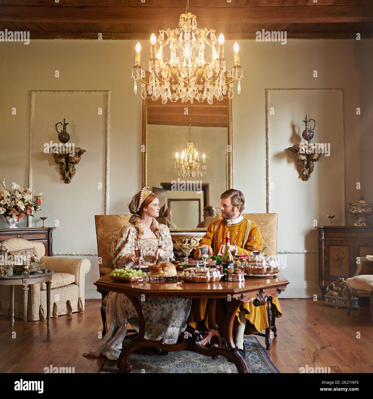17th century nobility dining hi-res stock photography and images - Alamy