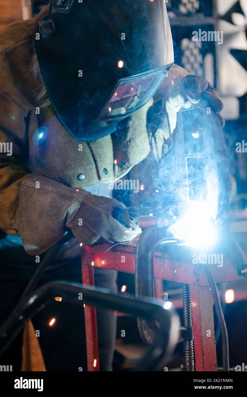 Welding mask helmet hi-res stock photography and images - Alamy